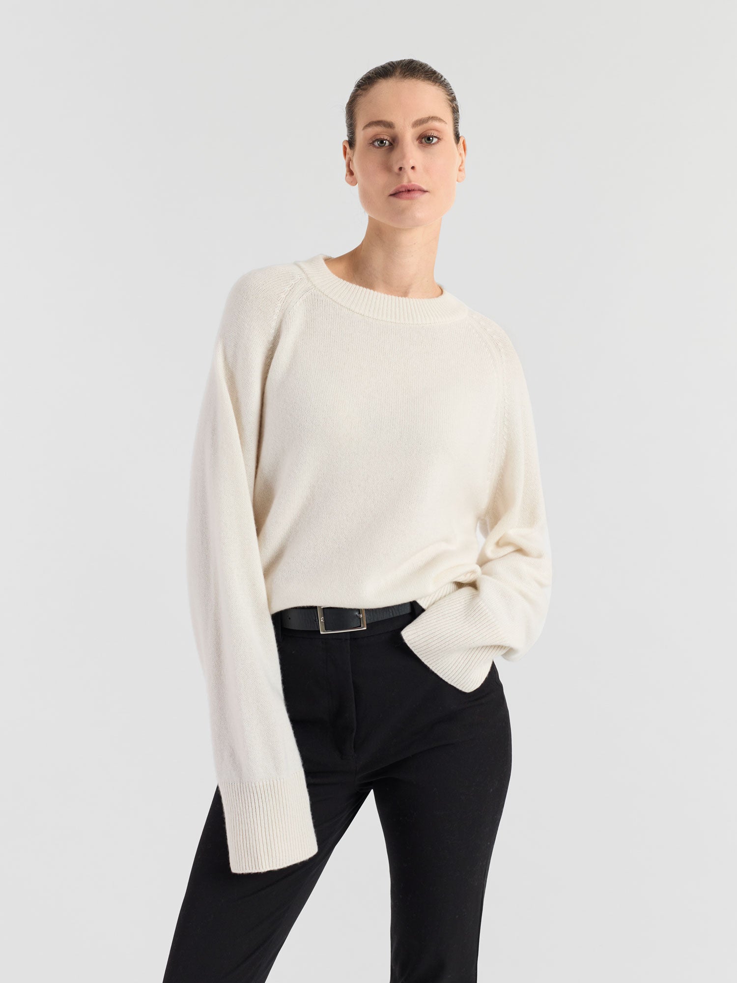 Kashmirgenser "Signy" - white. Fri frakt – Kashmina